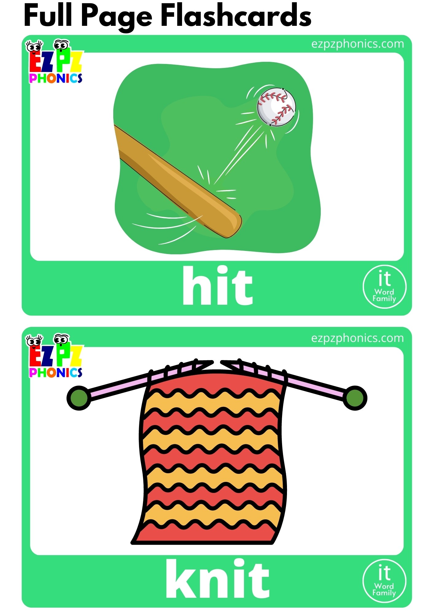 Letter Ee Words Phonics Flashcards with Images and Words Free Printable PDF or View Online For ...